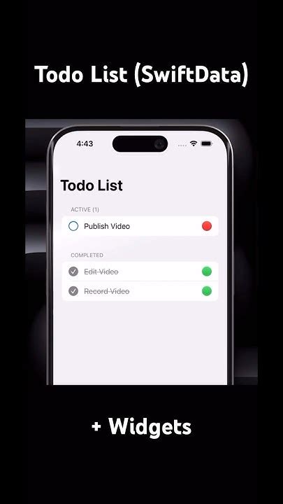 Lets Create A Minimal Todo List App With Swiftdata With Interactive Widgets Using Swiftui Youtube