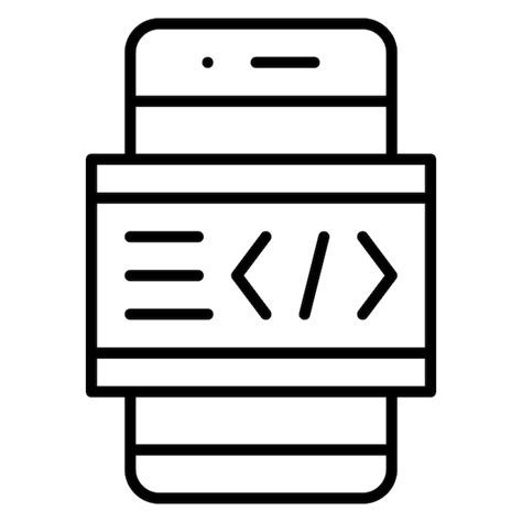 Premium Vector Smartphone Coding Vector Illustration Style