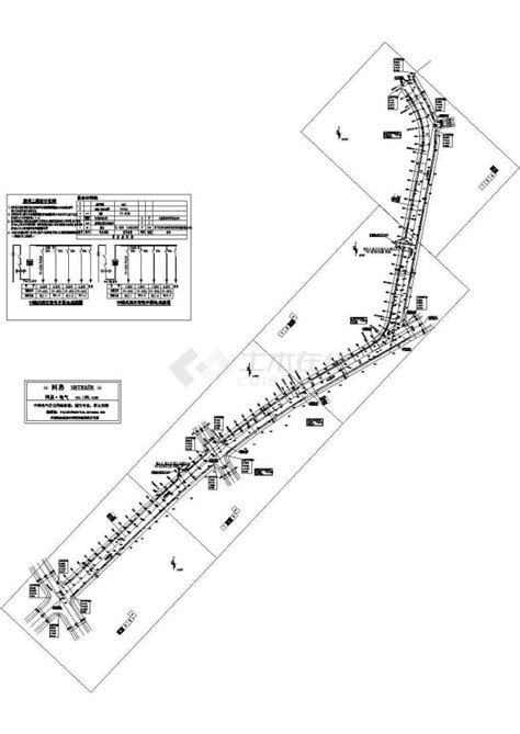 某道路照明平面图市政道路照明设计施工图土木在线