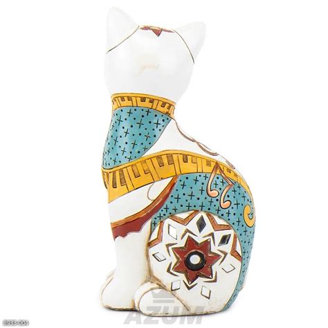 Statuettes Статуетка Етно кішка 25 см Білий купити від Azum ціна відгуки опис огляд