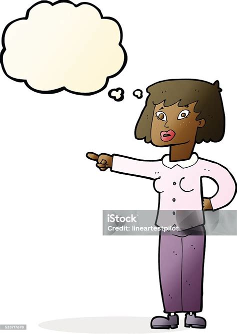 말풍선이 있고 손으로 가리키는 여성 만화 캐릭터 그리기에 대한 스톡 벡터 아트 및 기타 이미지 그리기 낙서 드로잉 말풍선 Istock