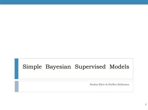 Ppt Simple Bayesian Supervised Models Powerpoint Presentation Free Download Id2837887