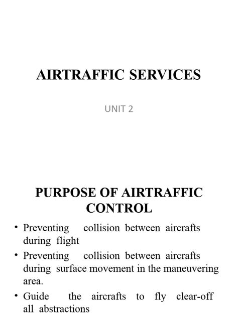 Unit 2 Atc Pdf Air Traffic Control Instrument Flight Rules