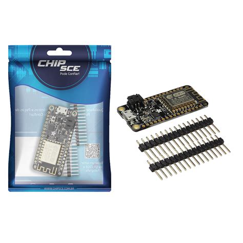 Módulo Feather Huzzah Esp8266 Com Wifi Chipsce Mixtou