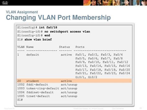 PPT Chapter Implementing VLAN Security PowerPoint Presentation Free Download ID
