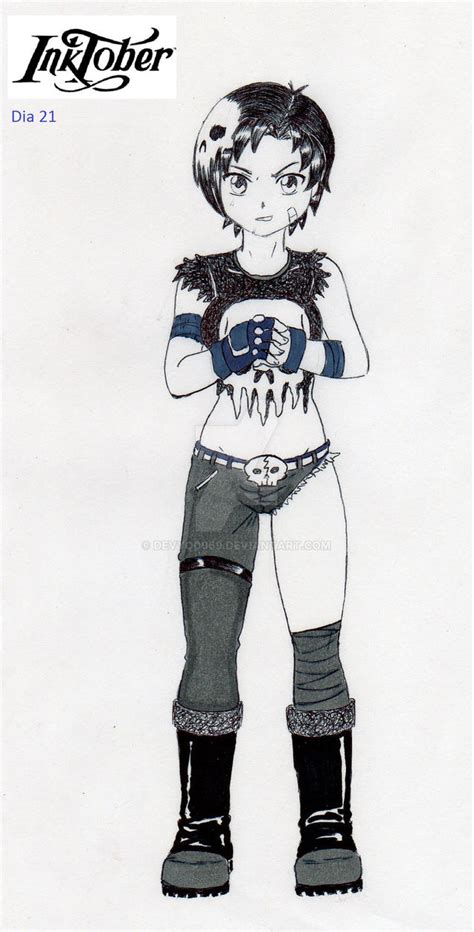 Punisher Girl Inktober Dia 21 By Devyo0069 On Deviantart