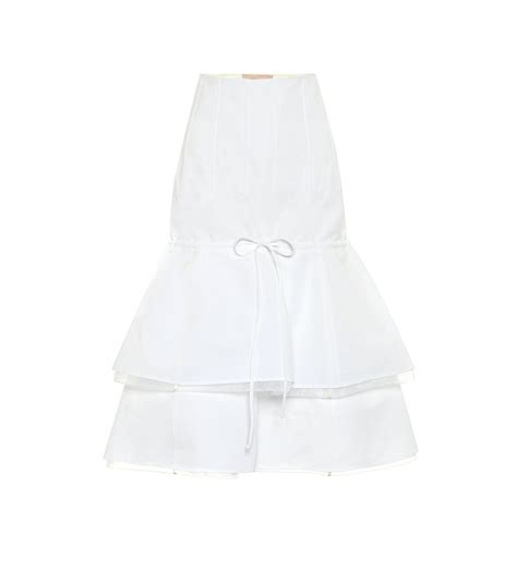 Brock Collection Quercetto Cotton Blend Midi Skirt Brock Collection