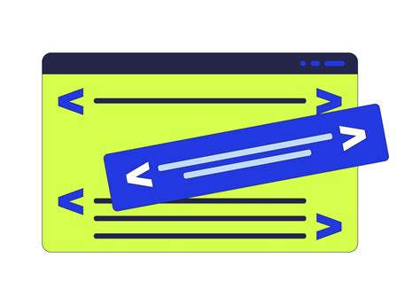 Computadora Ventana Código Desarrollo 2d Dibujos Animados Objeto Web