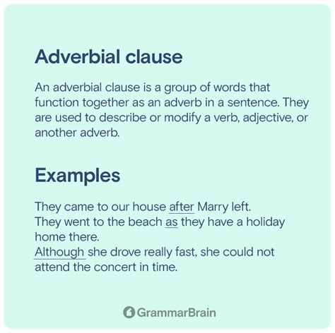 Understanding Adverbial Clause Definition Examples And Exercises Adverb Clause Examples