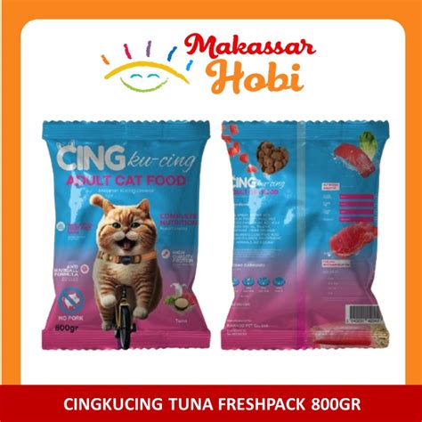 Jual Makanan Kucing Cing Ku Cing 800gr Tuna Tok Adult Cat Dry Food