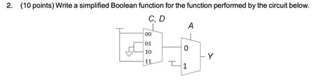 Solved 2 10 Points Write A Simplified Boolean Function