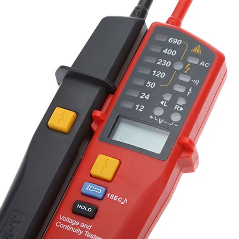 UNI T UT C Multi Function Voltage Tester Pen Voltimetro With LED Indication Date Hold RCD Test
