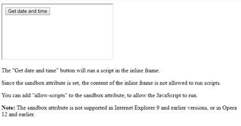 Html Sandbox Attribute
