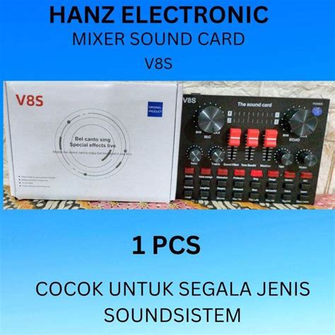 Sound Card V8S Mixer Bluetooth SoundCard V8 Audio Soundcard Lazada Indonesia