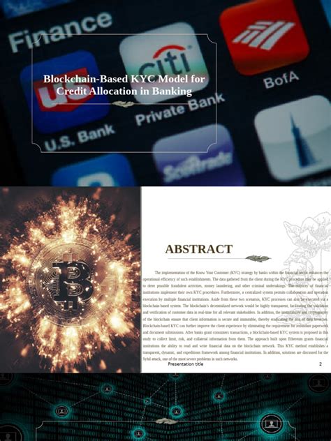 Blockchain Based Kyc Model For Credit Allocation In Banking Pdf