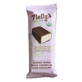 Nellys Organics Dark Chocolate Covered Coconut With Cashews 16 Ounce