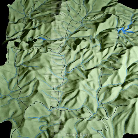 Puerto Rico Map Model Site Models Puerto Rico Island Howard Models