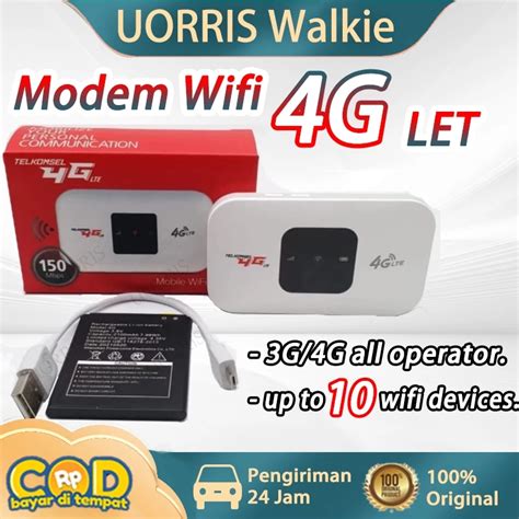 Jual Modem Wifi 4G All Operator Sim Card Wifi Portable 150Mbps Mobile Wifi Termasuk Baterai