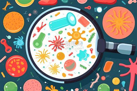 微生物细菌插画插画图片下载 正版图片600131861 摄图网
