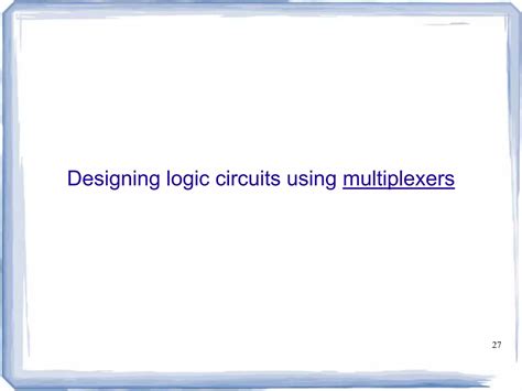 Encoder Decoder Multiplexers And Demultiplexers Ppt