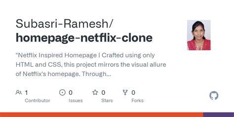 Github Subasri Rameshhomepage Netflix Clone Netflix Inspired Homepage Crafted Using Only