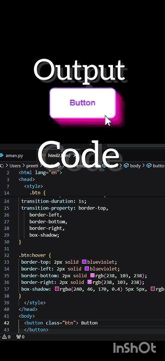 Button Animation In Html Css Part 28 Html Css Coding Youtube