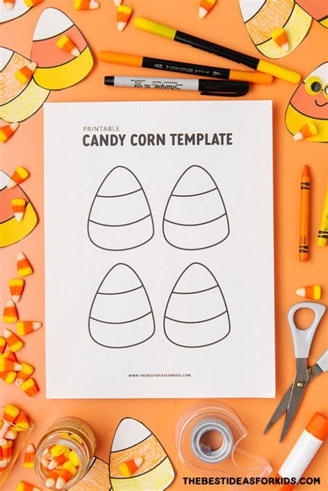 Large Printable Candy Corn Template
