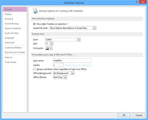 Microsoft OneNote Screenshot And Download At SnapFiles Com
