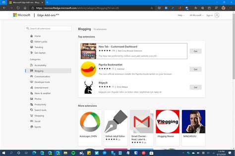 Hands On Microsoft Edge Add Ons Site WindowsObserver Com