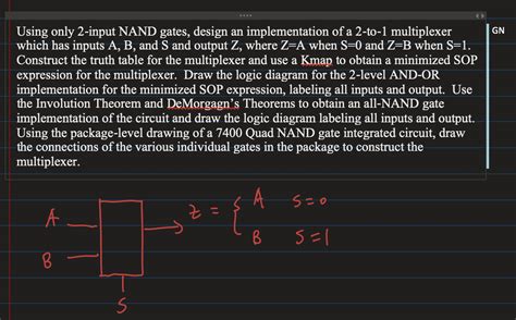 Solved Gn Using Only 2 Input Nand Gates Design An