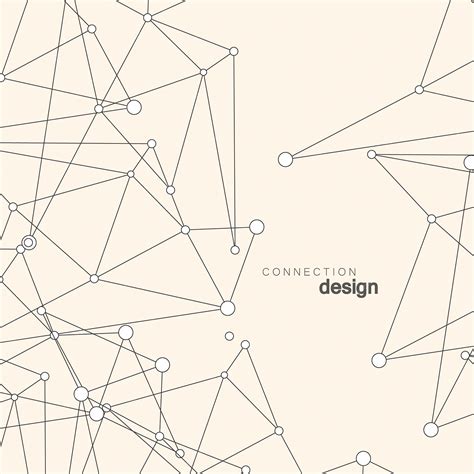 Premium Vector Abstract Network Background With Dots And Lines Geometric Connection Structure