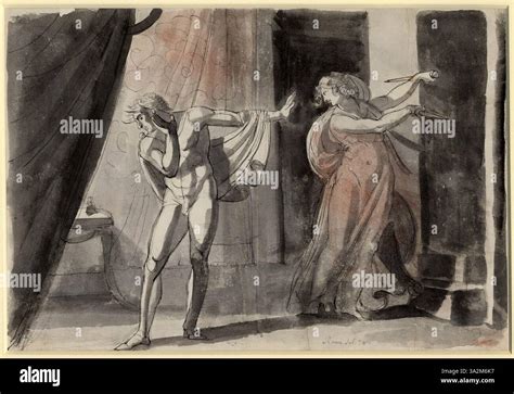 This Drawing Illustrates The Scene From Act Ii Scene 2 Of Macbeth Showing Macbeth And Lady