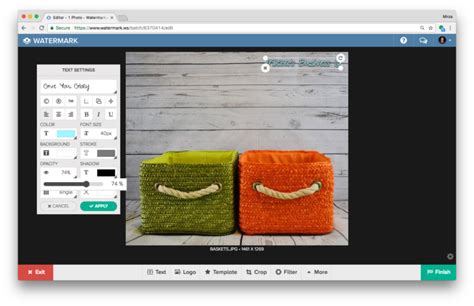 Adjust Watermark Transparency Watermark Ws Blog