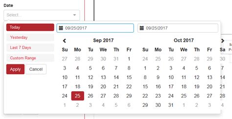 Saturday Column Falling Outside Of White Border On Right Calendar And Hidden On Left · Issue