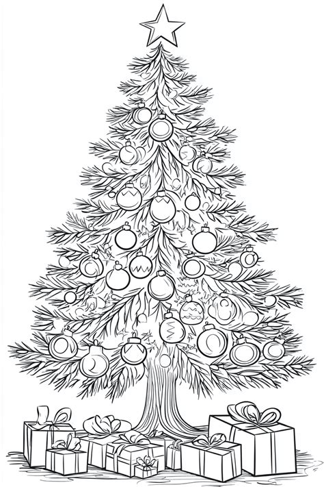 Christmas Coloring Sheets Tree