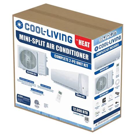 Cool Living Cl 12ha1 Kit 12000 Btu 115 Volt Mini Split Air Conditioner