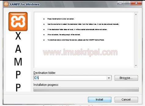 Cara Install Xampp 173 Skripsi Teknik Informatika