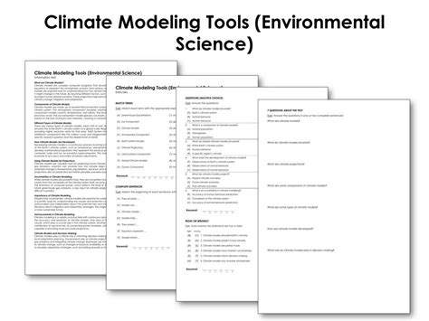 Climate Modeling Tools Environmental Science Made By Teachers