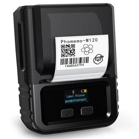 Phomemo M120 Label Maker Barcode Label Printer Portable Bluetooth Label