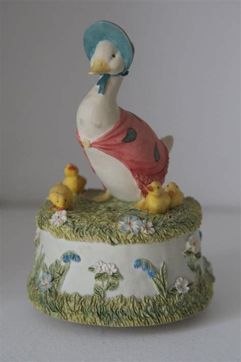 Beatrix Potter Jemima Puddle Duck Figurine China Music Box 1772464868
