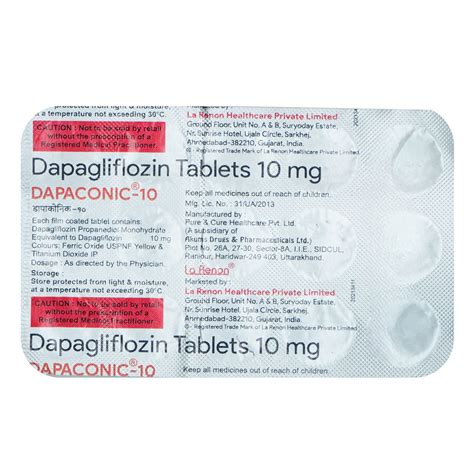 Dapaconic 10 Tablet Uses Side Effects Price Apollo Pharmacy