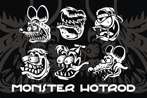 Rat Fink Monster Hotrod Head Style A Person Illustration By Arace