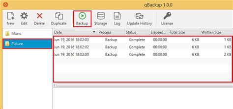 QBackup User Guide Backup