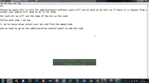 Bbcode YouTube