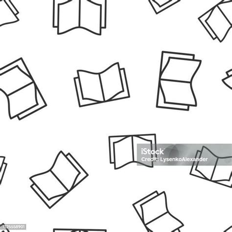 도 서 교육 아이콘 완벽 한 패턴 배경입니다 문학 잡지 벡터 일러스트입니다 책 종이 기호 패턴입니다 교과서에 대한 스톡 벡터