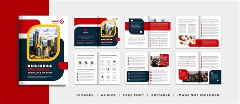 미니멀리스트 비즈니스 제안서 또는 회사 프로필 회사 브로셔 레이아웃 디자인 템플릿 프리미엄 벡터