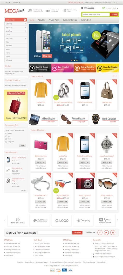 Responsive Magento Themes And Templates Graphic Design Junction