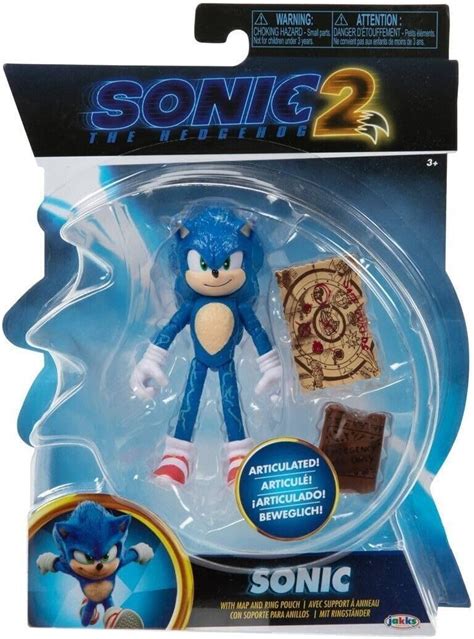 Sonic The Hedgehog 2 The Movie 4 Articulated Action Figure Collection