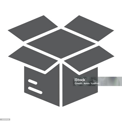 열기 상자 모양 아이콘 전자 상거래와 마케팅 상품 벡터 그래픽 흰색 배경 Eps 10 솔리드 패턴 로그인합니다 0명에 대한 스톡 벡터 아트 및 기타 이미지 Istock