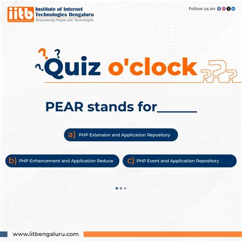 Institute Of Internet Technologies Bengaluru On Linkedin Quiztime Php Phpquiz Phpextension